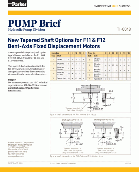 Tapered shaft option | Machine Design