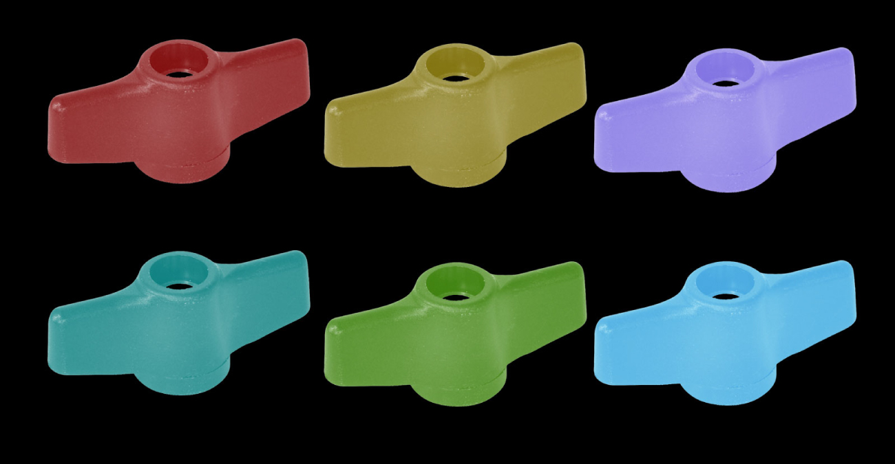 Nylon Wing Nuts with Tapped Through Inserts | Machine Design