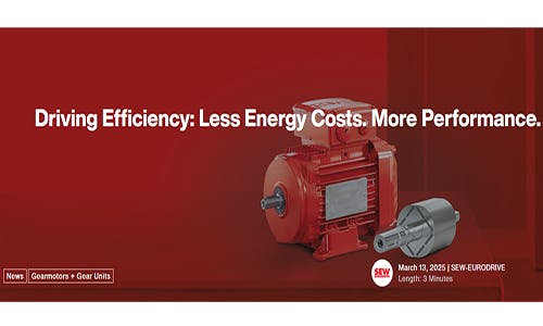 Driving Efficiency: Less Energy Costs. More Performance | Machine Design